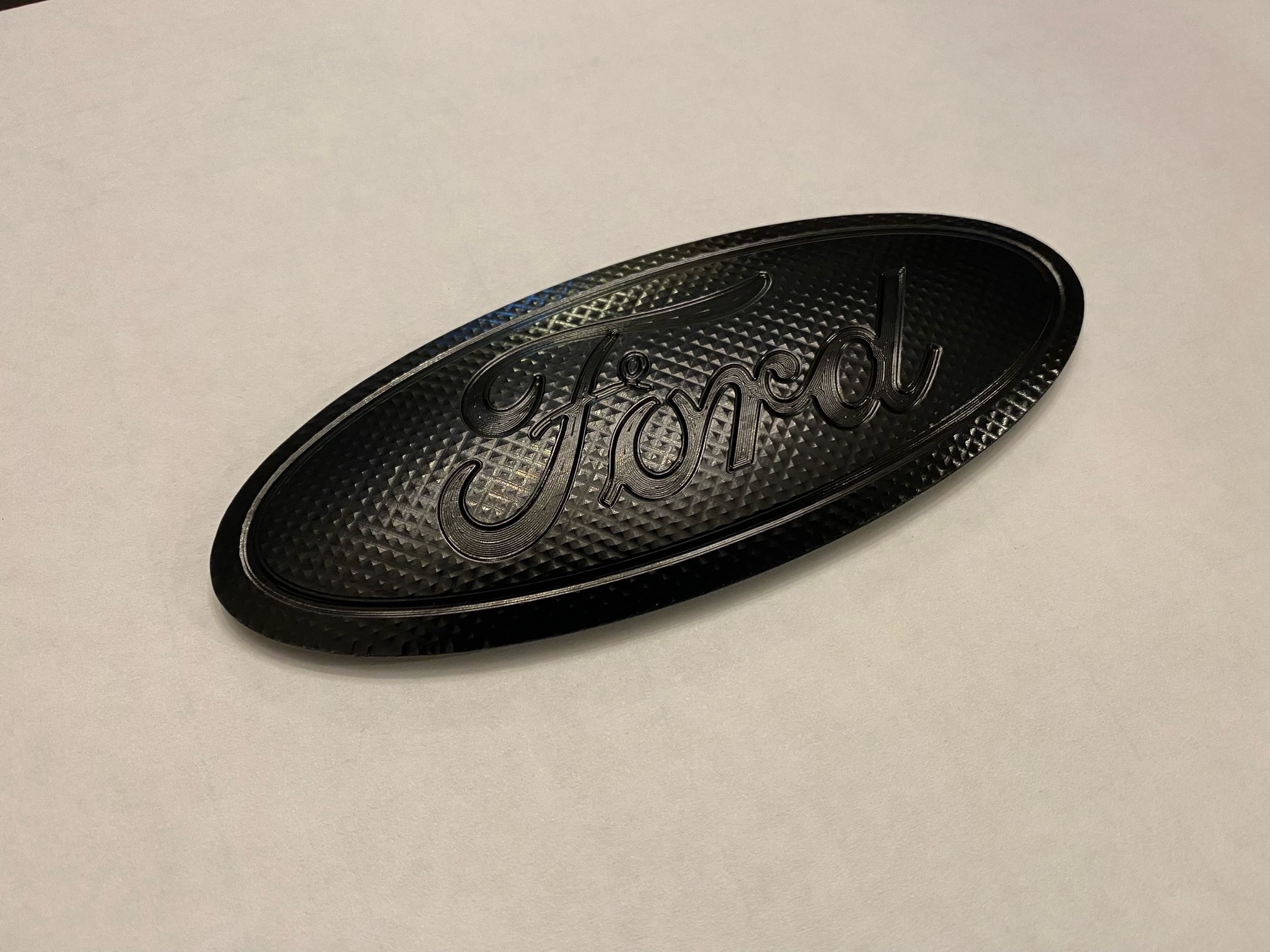 2020+ Explorer Ford Billet Badge (Rear) - Black - FenFabrication